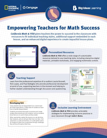 Your California Math & YOU Solution